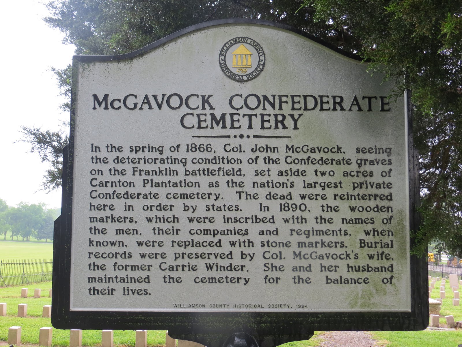 Sweet Meanderings: Battle of Franklin - Part 2 - The Carnton Plantation