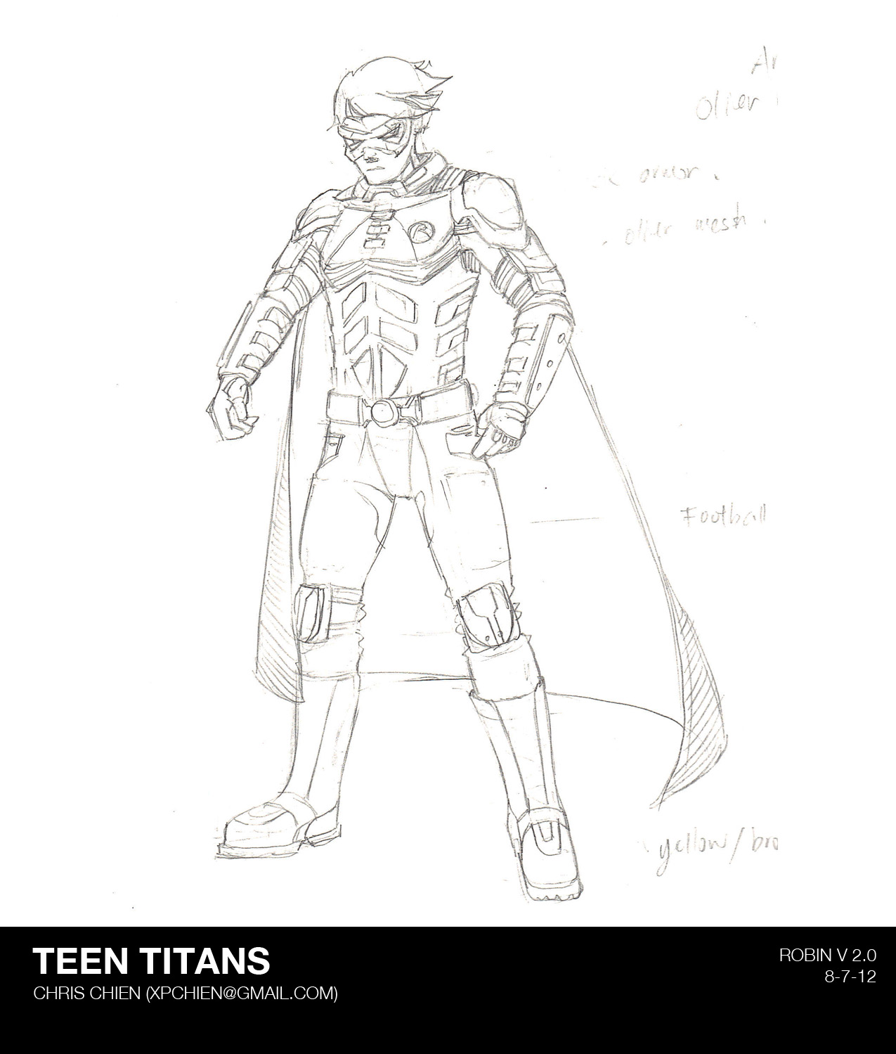 Sketchblog Chris Chien: Teen Titans Character Designs