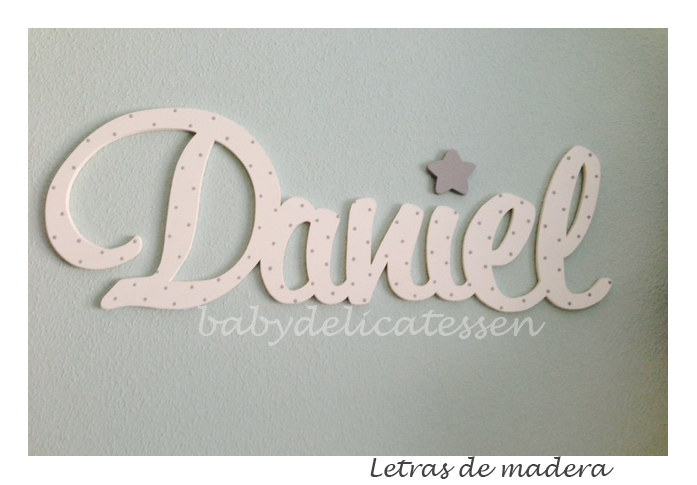 BABY DELICATESSEN LETRAS DE MADERA: DANIEL