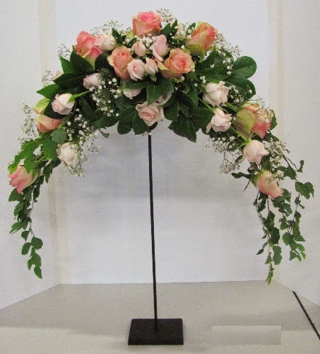 Crescent Flower Arrangement