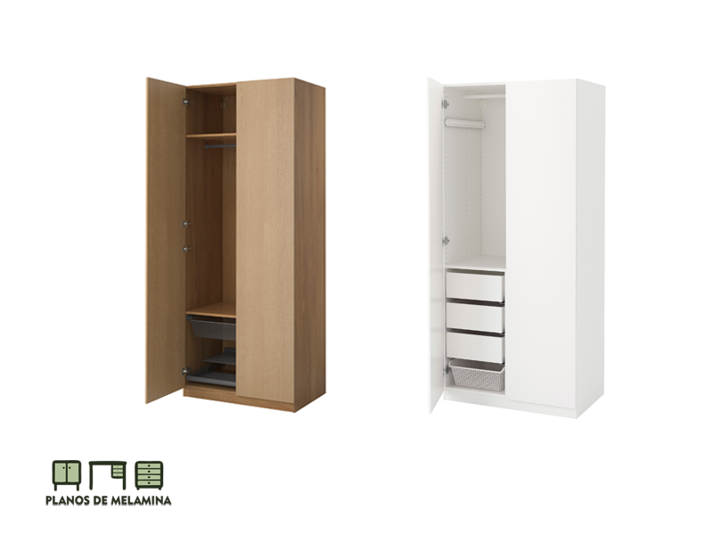 PLANOS DE MUEBLES - Haz tu ropero fácil