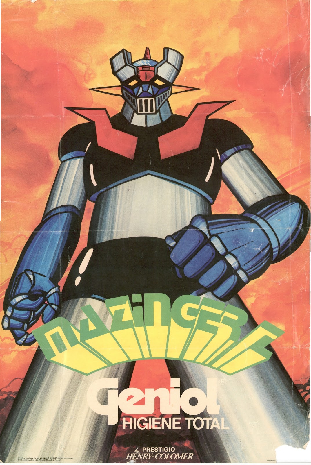 Memorias de plástico y papel: Mazinger Z. Póster promocional de la ...
