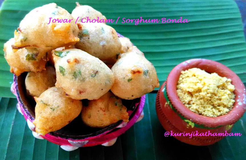 Jowar / White Cholam / Sorghum Bonda ~ Kurinji Kathambam
