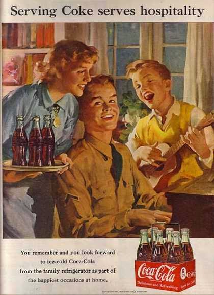 Anúncios da Coca-Cola dos Anos 50 - Nostalgiarama