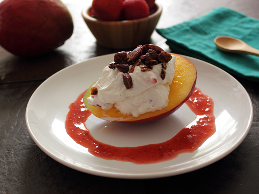 Home Skillet - Cooking Blog: Mango Stuffed with Lime and Strawberry ...