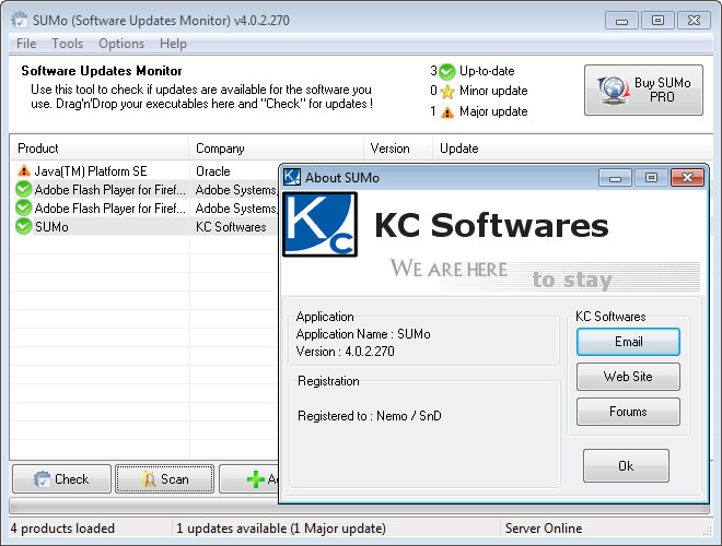 KC Softwares SUMo Pro 4.1.1.280 Full - FullProgramlar