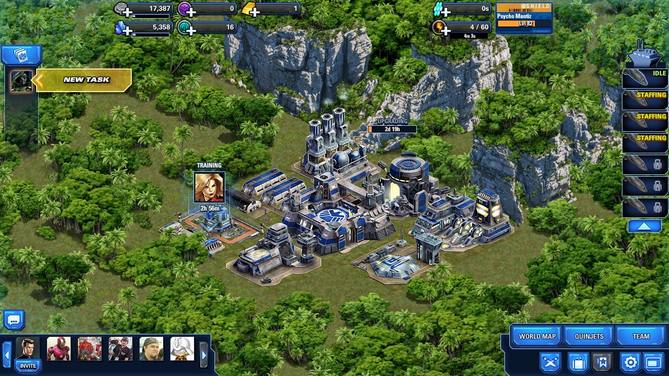 Playdom's new browser game - Marvel Avengers Alliance: Tactics ...