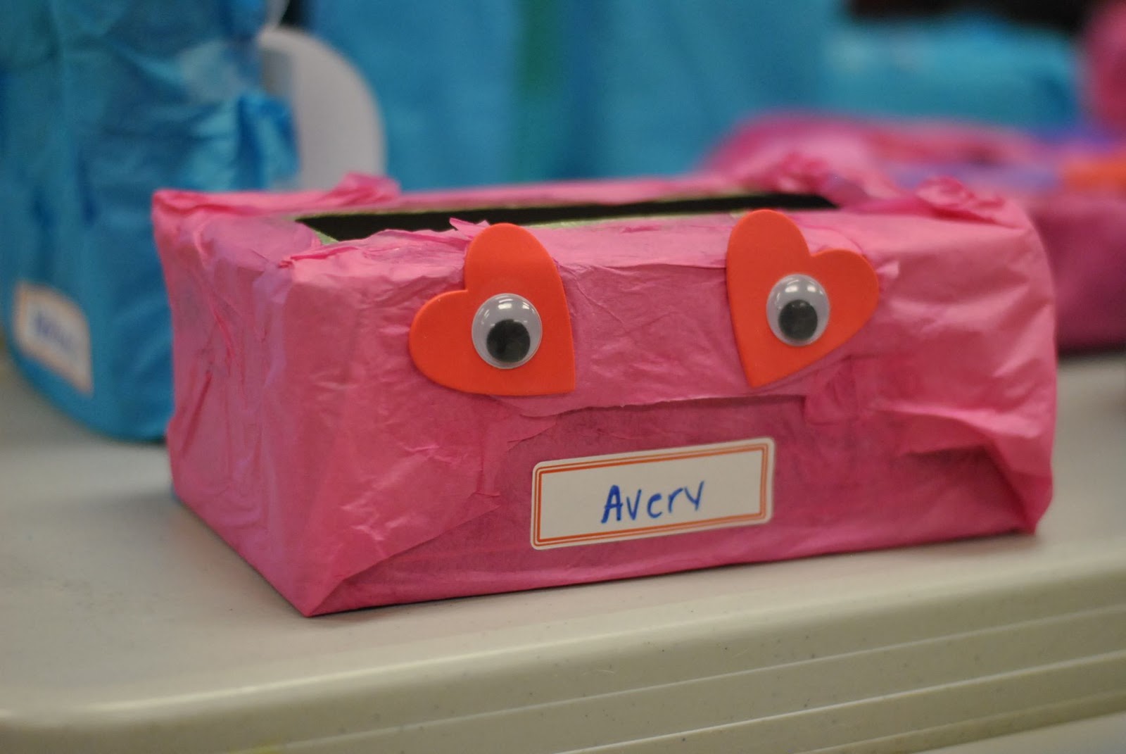 Kate's Kitchen: Valentines Monster Boxes