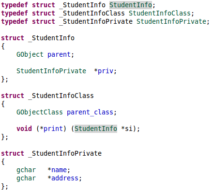 Notes for developers: GObject programming