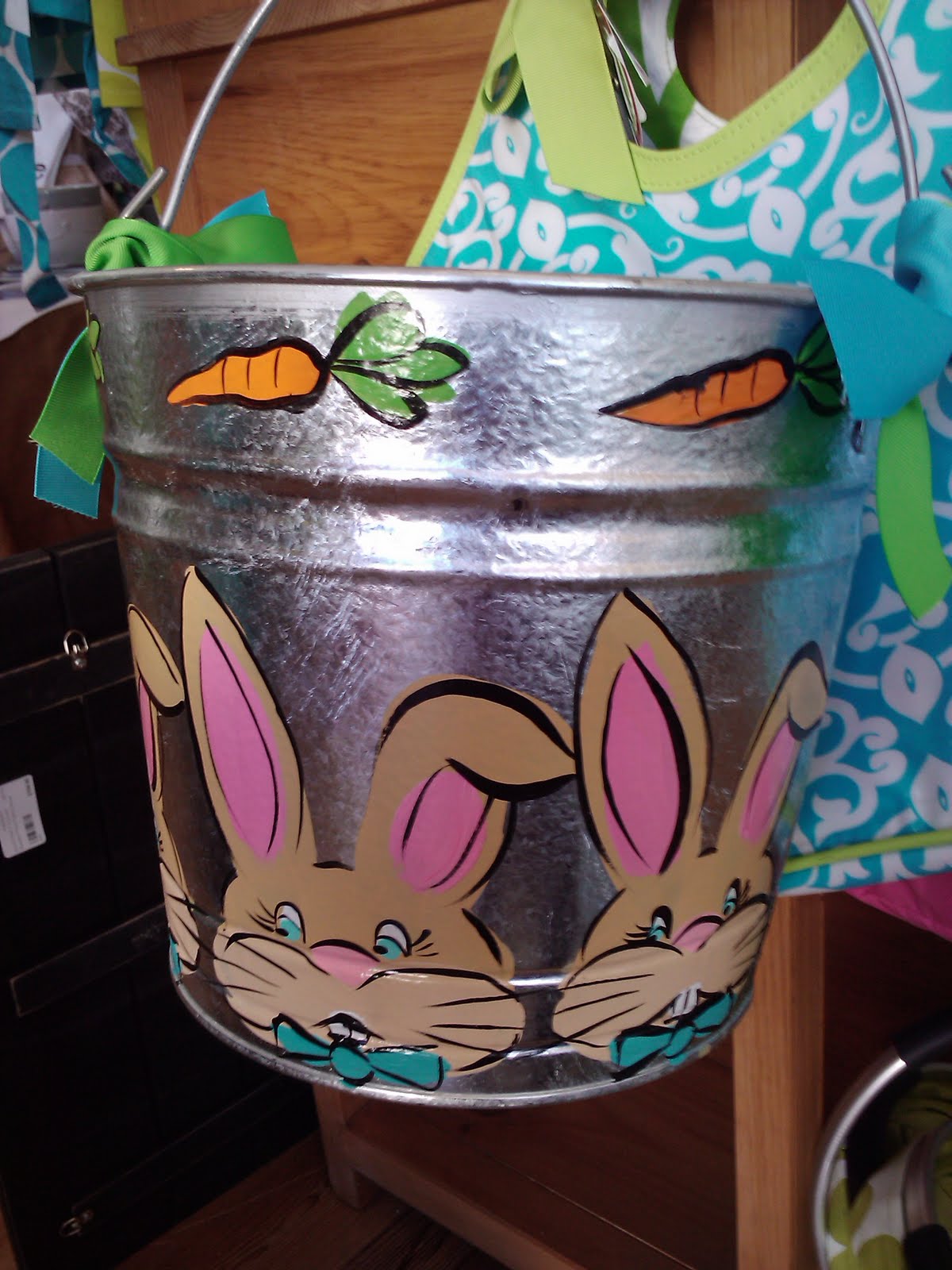 Josephine's: Hand Painted Easter Pails....bunnies for girl and boy ...
