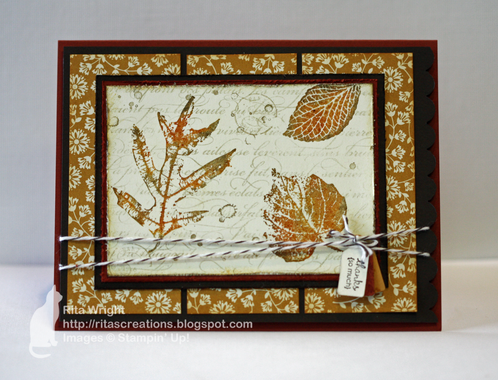 Rita's Creations: Triple Challenge for Fall