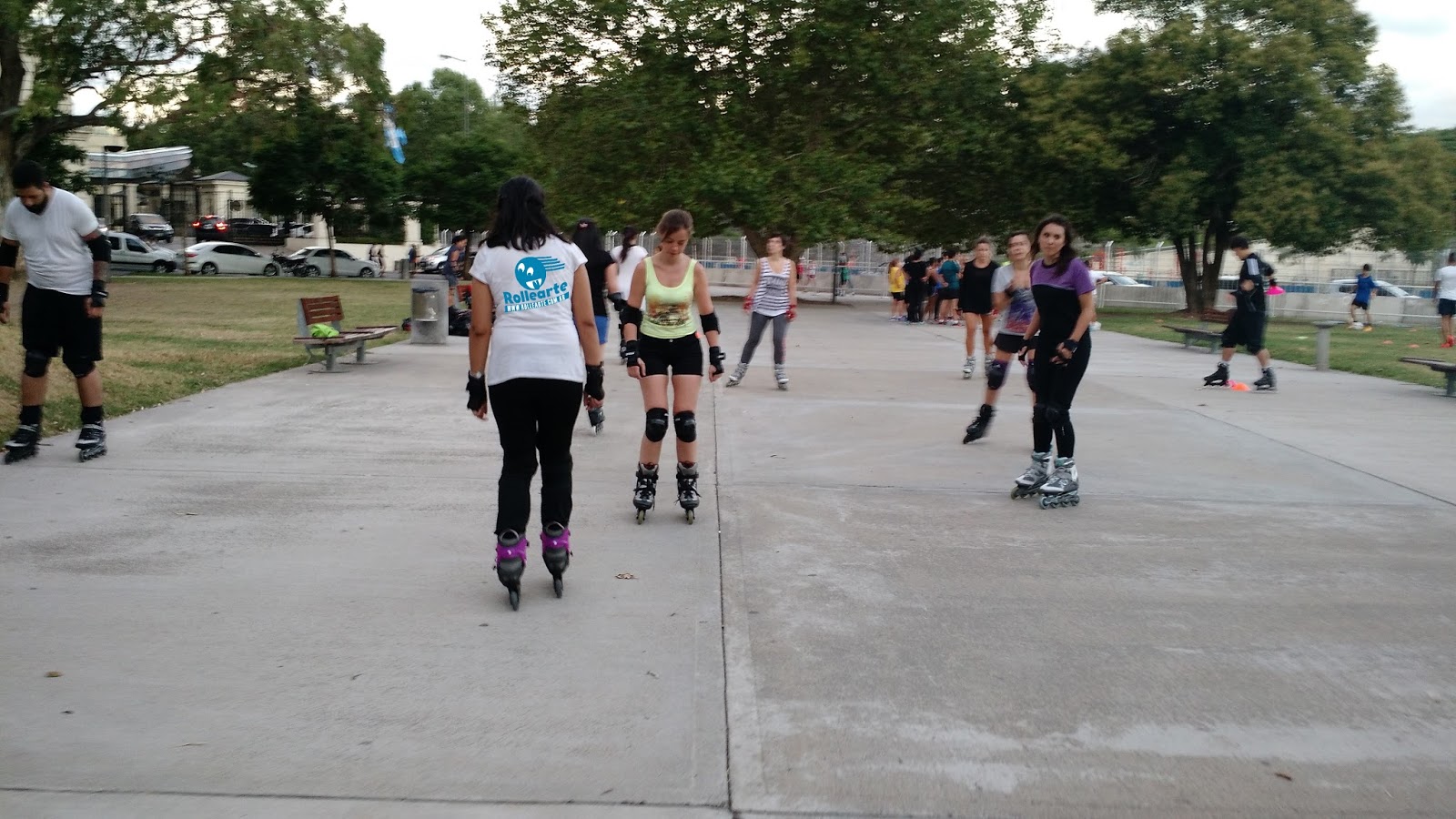 Escuela de Rollers en puerto madero