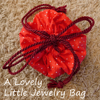 Finding My Way: Tutorial: Drawstring Jewelry Bag
