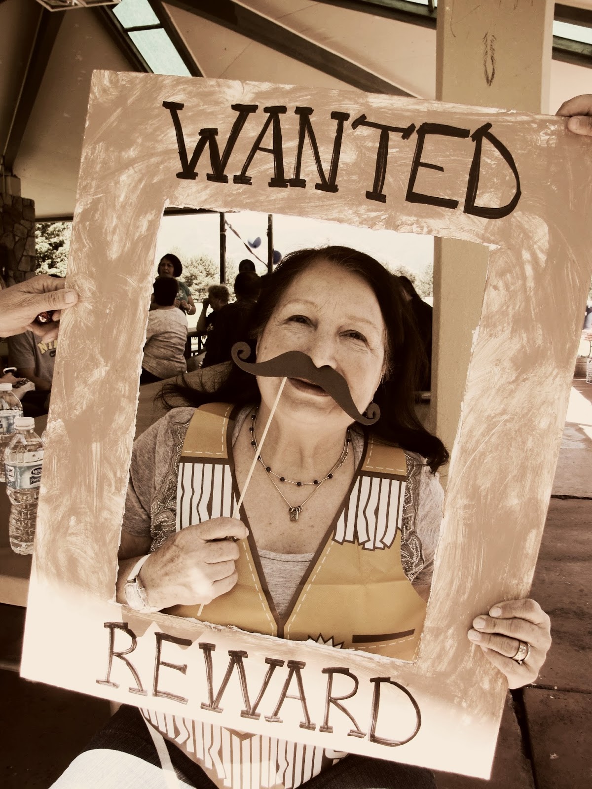The Redd Party: Wanted Poster Photo Booth with Mustaches