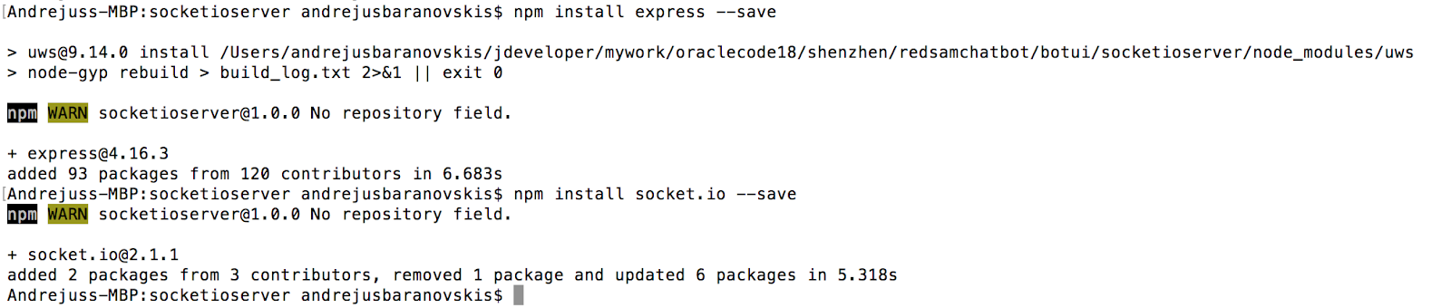 Andrej Baranovskij Blog: Contextual Chatbot with TensorFlow, Node.js and Oracle JET - Steps How ...