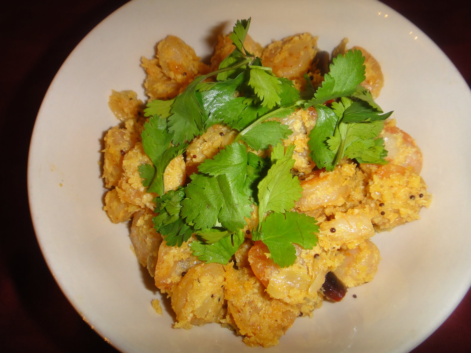 My Kitchen Talks: Dosa kaya pappu, Shrimp fry and Panasa pottu koora