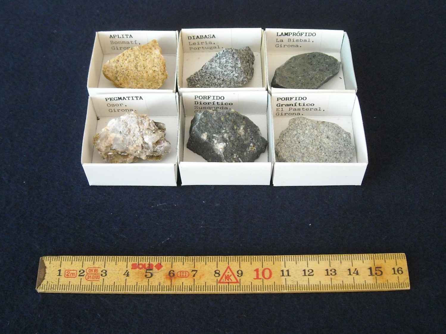 Humbert Sanz: Colección de rocas. Tipologías y clasificación