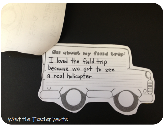 What the Teacher Wants!: Field Trip {Writing}