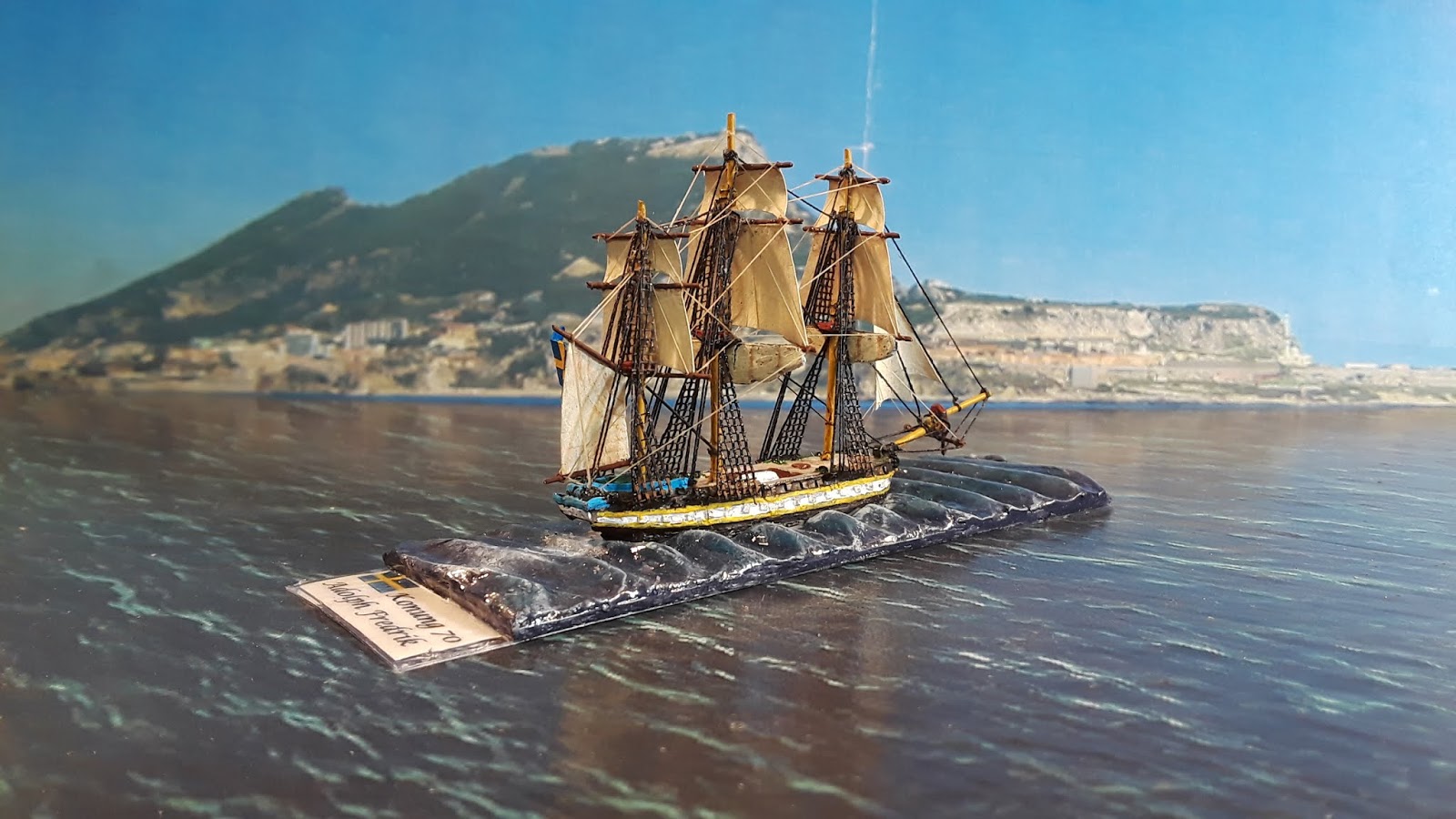 A Miniatures Hobby Room: Navwar Swedish 70 Gun SOL Konung Adolph Frederik