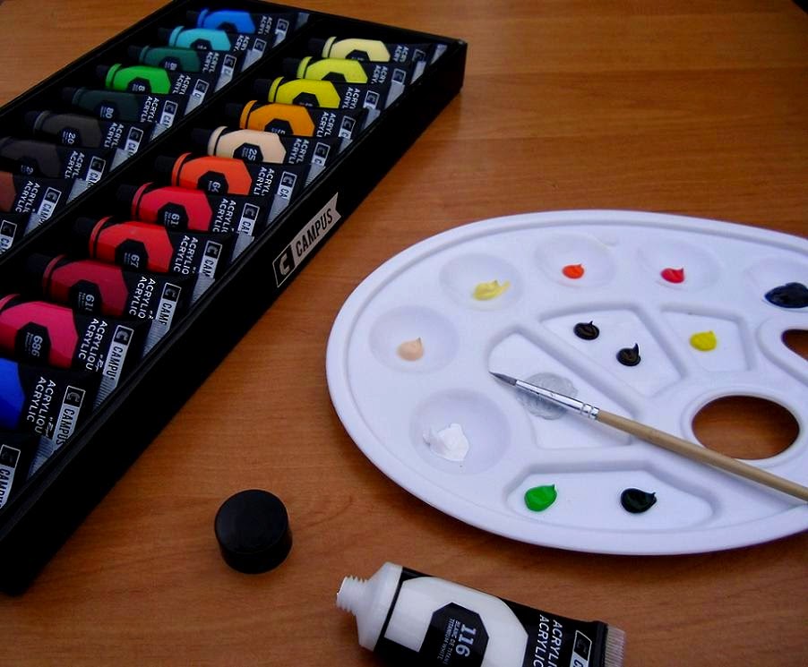 Alice draws-" Alicja w krainie rysunku ": "Malowanie akrylami czas zacząć"