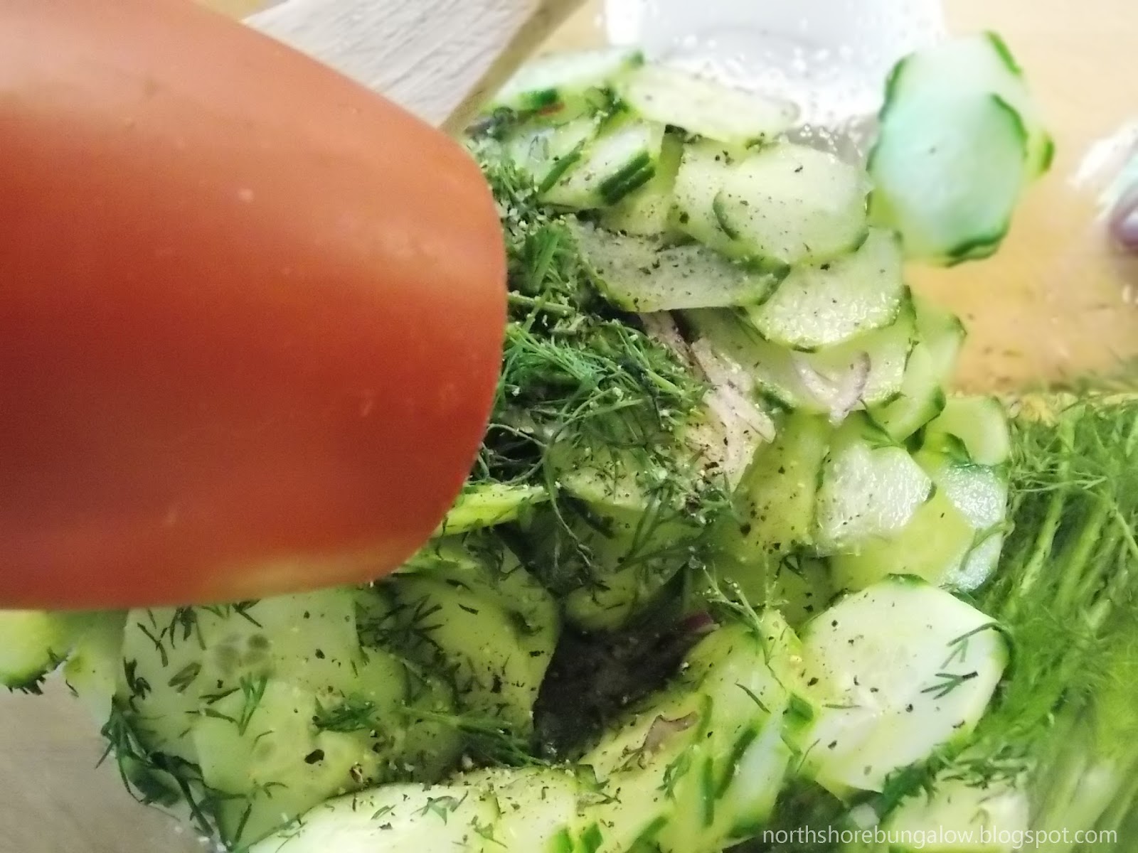 North Shore Bungalow: German Cucumber Salad (Gerken Salat)