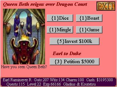 Lloyd of Gamebooks: Computer games - Dragon Court