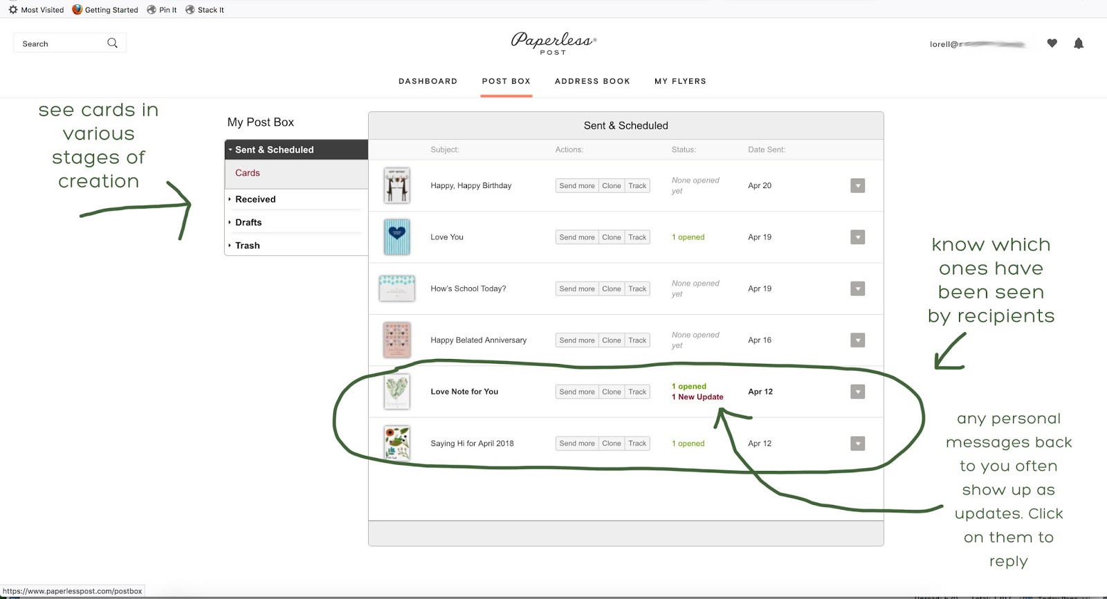 The Paperless Post: E-card Service (Review and Demo) - Common Sense ...