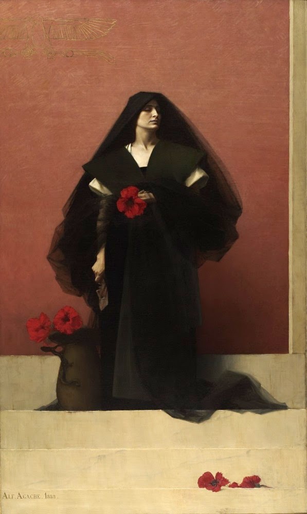 FRENCH PAINTERS: Alfred AGACHE Énigme 1888