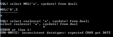 Advanced Oracle: NVL vs Coalesce