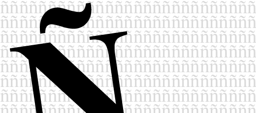 eInquisidor: Virgulilla, la tilde sobre la Ñ