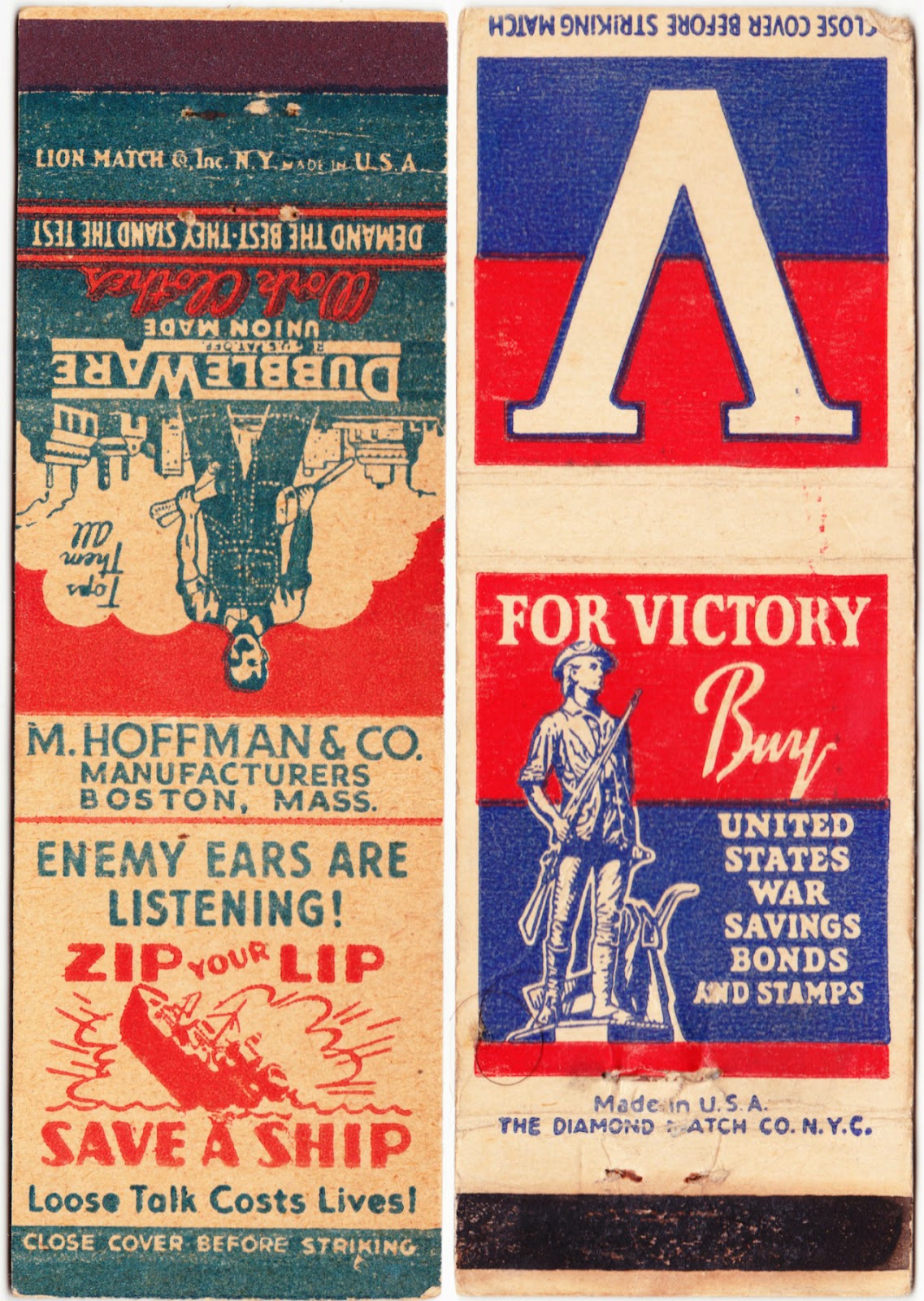 Papergreat: World War II matchbook covers