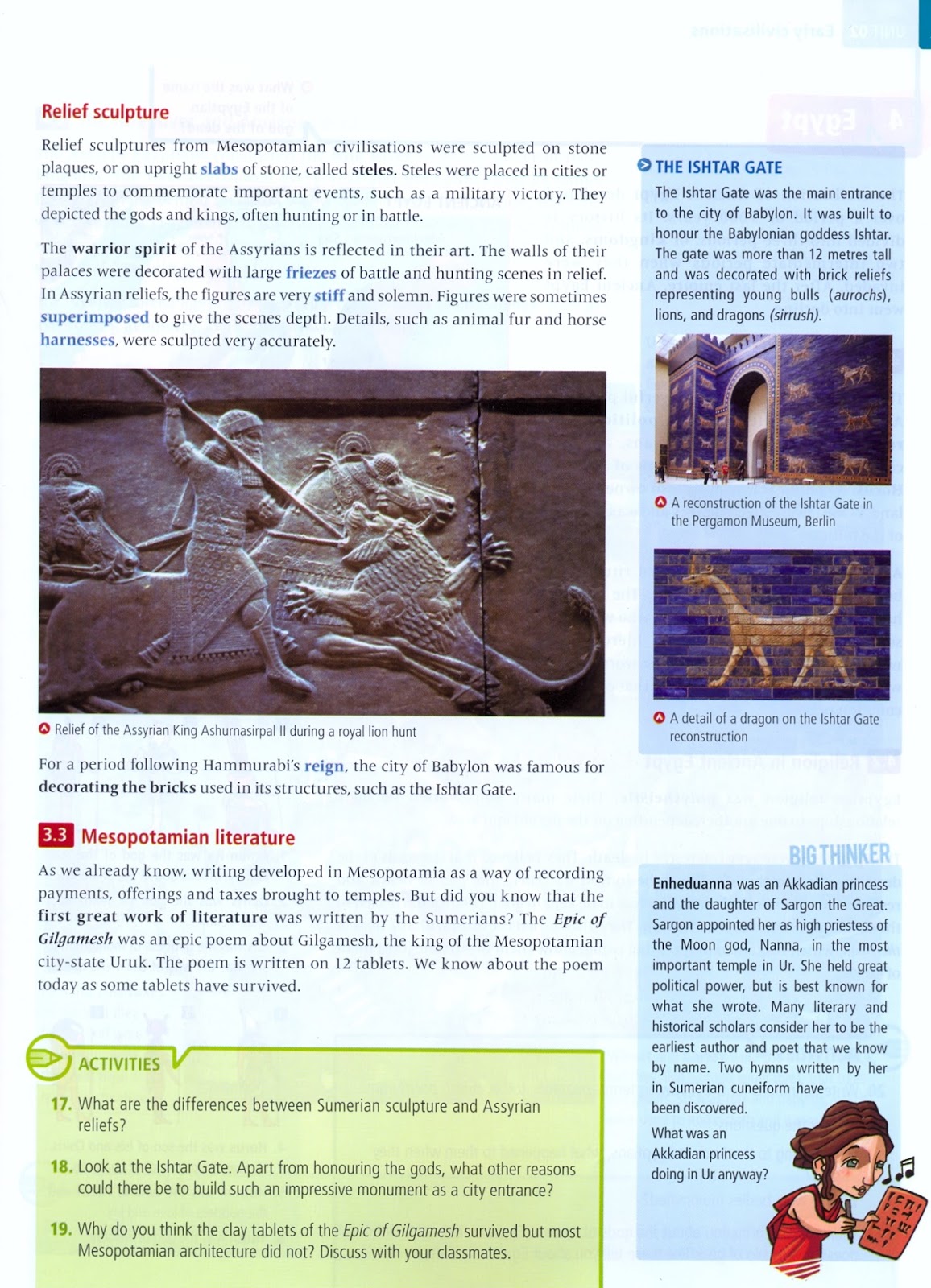 socialsciences1st: UNIT 8: ANCIENT MESOPOTAMIA AND EGYPT