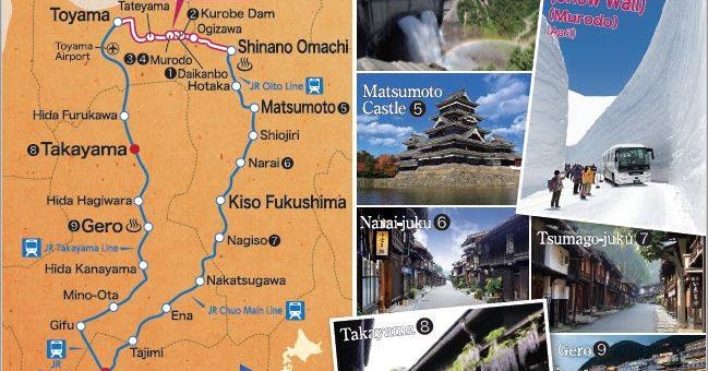 The Holiday and Travel Magazine: JR Alpine-Takayama-Matsumoto Area Tourist Pass