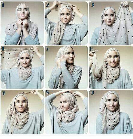 Tampil Stylish dengan Tutorial Hijab Pashmina Jersey - HijaGamiCollections