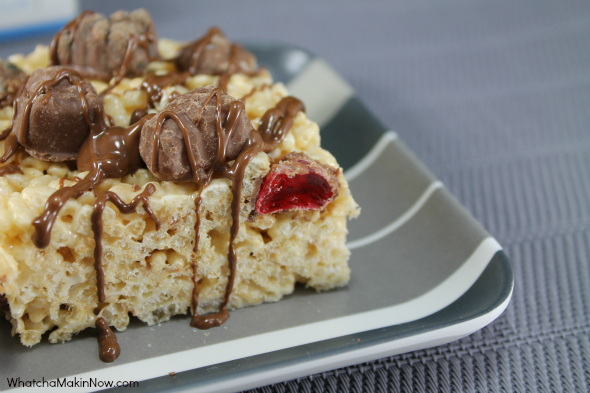 Whatcha Makin' Now?: Chocolate Covered Gummy Bear Rice Krispie Bars