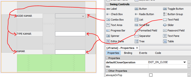 Penggunaan Combo Box pada Java Netbeans
