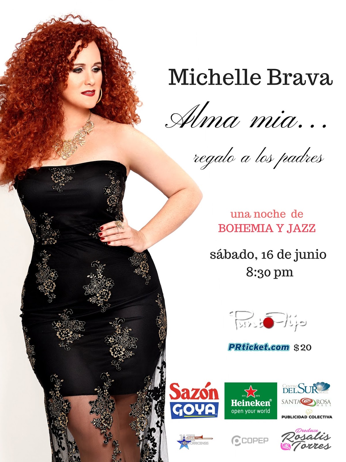 Puerto Rico Jazz: MICHELLE BRAVA PRESENTA "ALMA MIA..." Una Noche de ...