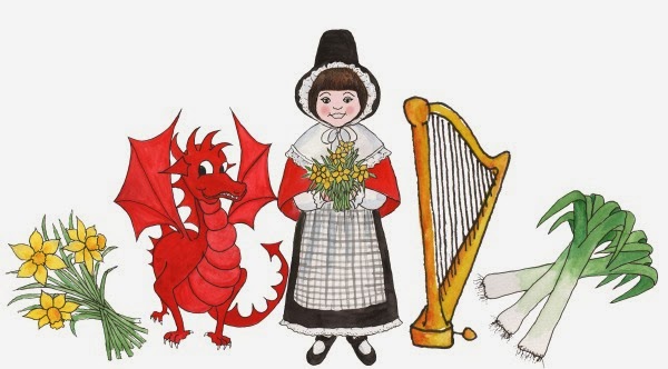 Judy Adamson's Art & Design Blog: Dragons and Daffodils for St David's Day