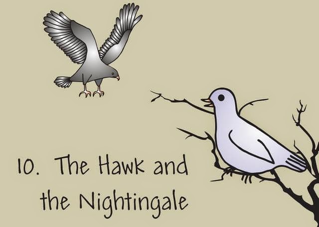 Moral Stories for Kids | Entertainment : THE HAWK AND THE NIGHTINGALE