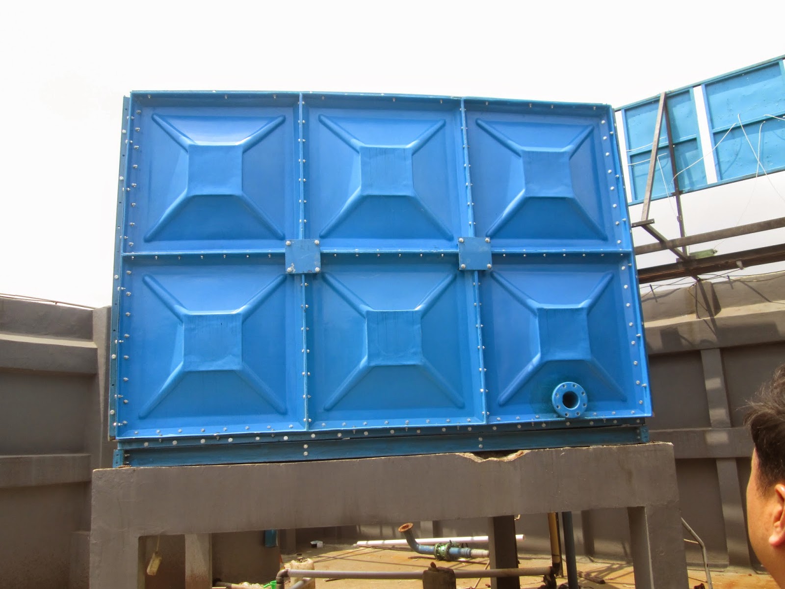 Tangki Fiberglass, Tangki Panel, Tangki Tangki Bagus: Tangki Fiberglass