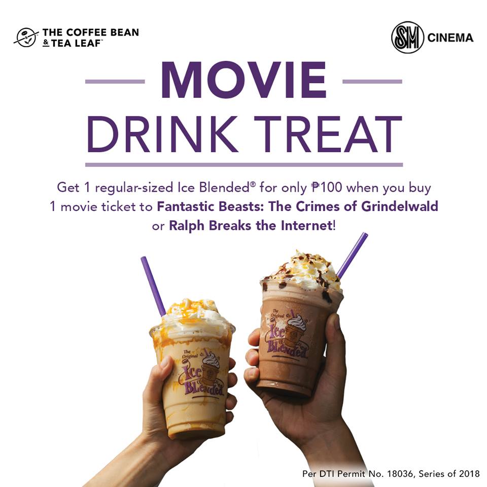 Manila Shopper: SM Cinema x Coffee Bean Movie Drink Treat: Nov-Dec 2018