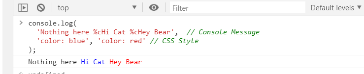 Colorful Console Message In Javascript Skptricks