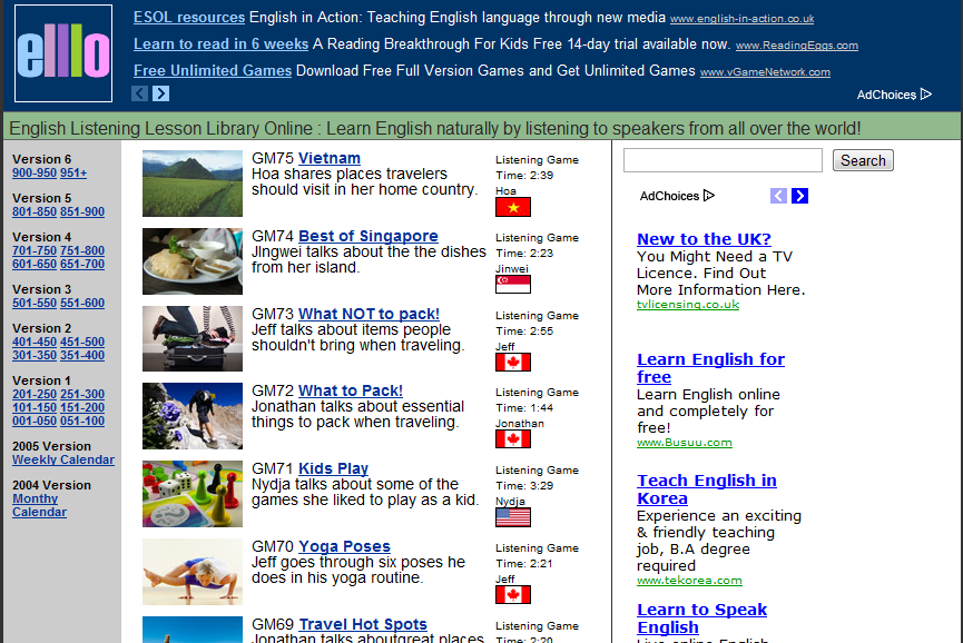 Let's Learn English: Elllo English