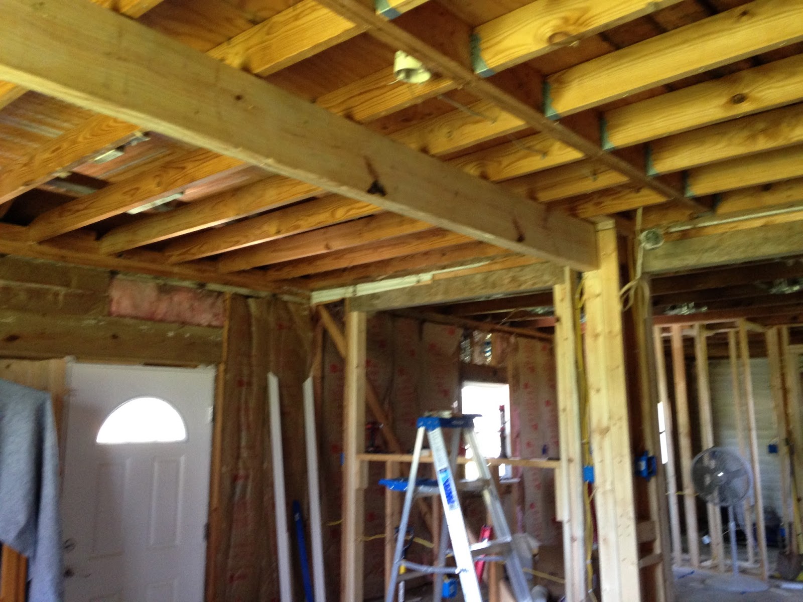 REHOBOTH FARM: DIY: Ceiling Beam - Building an In-Law Apartment from ...