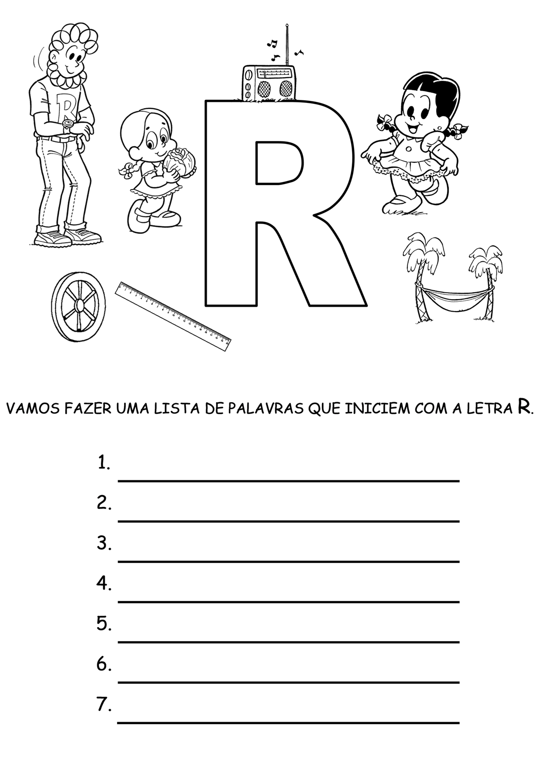 ATIVIDADES COM A LETRA R - ATIVIDADES ANOS INICIAIS COM A BNCC