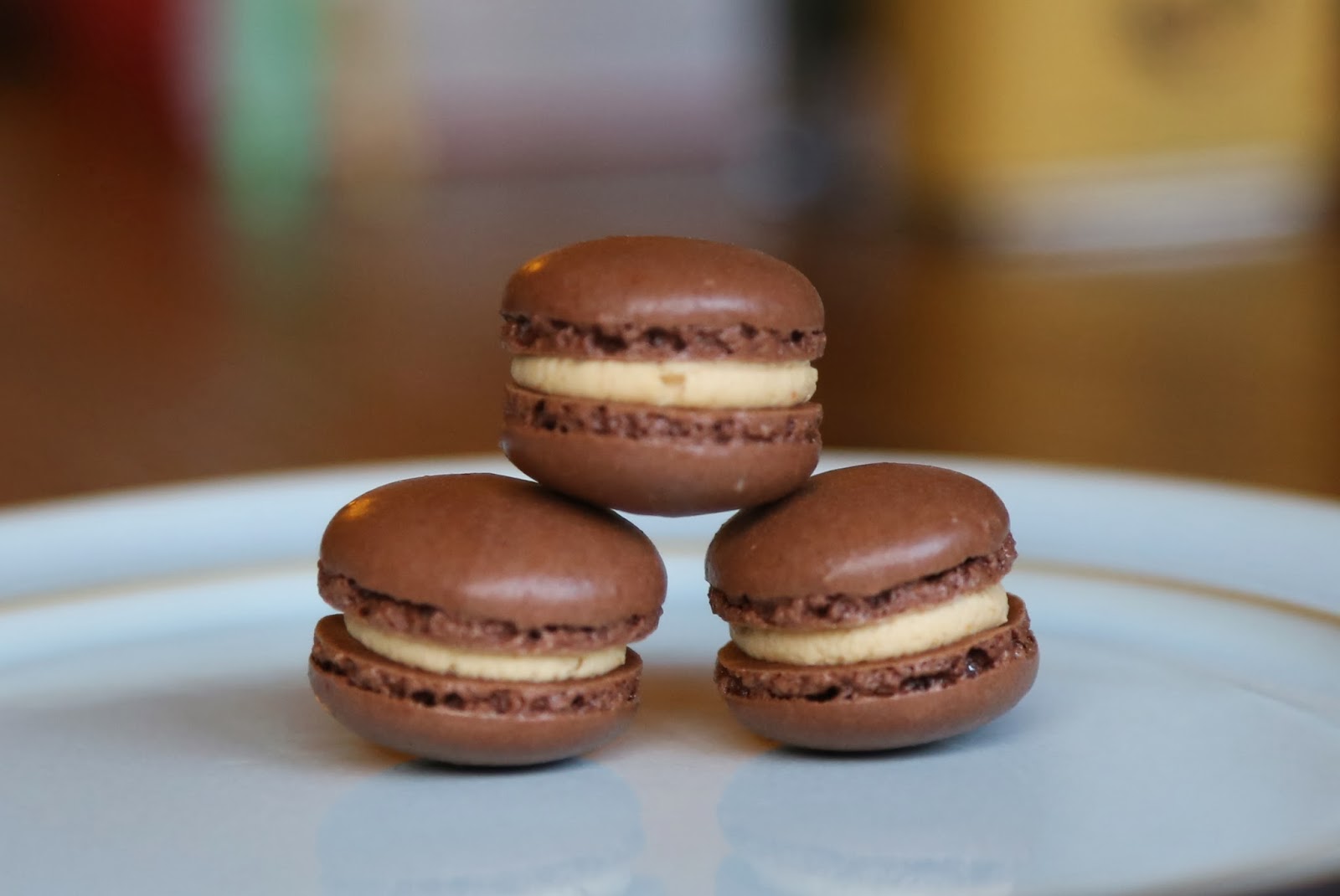 113 grams of butter: Homemade Chocolate Peanut Butter Macarons