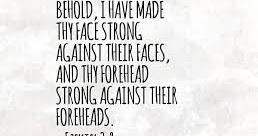 Prayer Pointers: Ezekiel 3: 8 - I am Strong