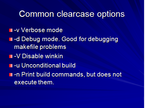 Python/Networking/Security/Virtualization Fundamentals: Clearcase build process!!!