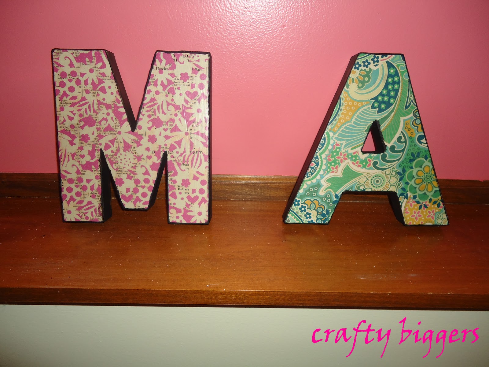 Crafty Biggers: Mod Podge Letters