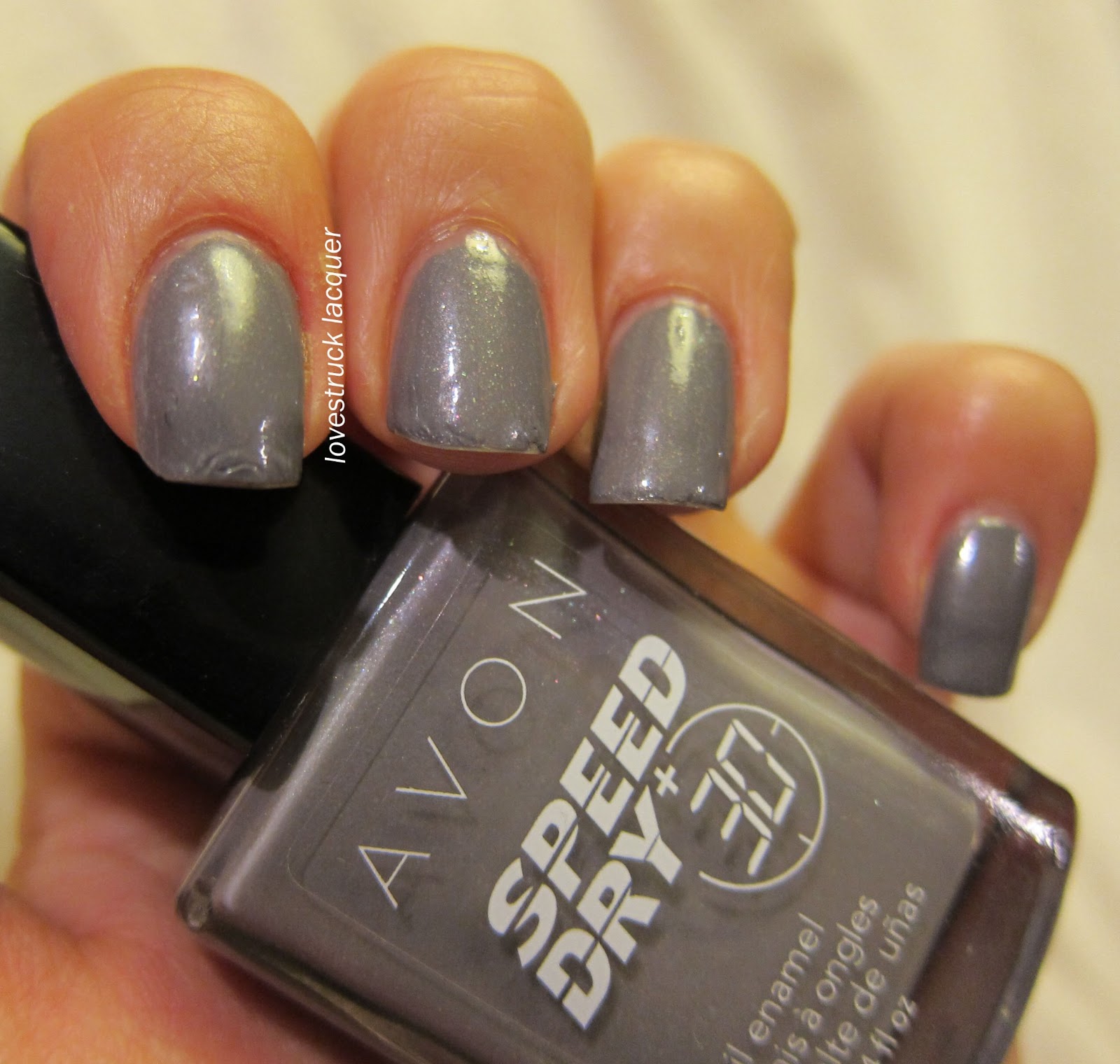 Lovestruck Lacquer: Revlon Whimsical Over Gray (Avon Grey Flash)